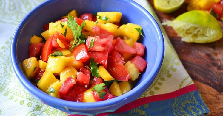 Tomato Mango Salsa - The Little Ferraro Kitchen