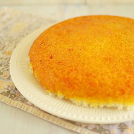 Tahdig- A Persian Rice Dish with Crispy Rice Bottom