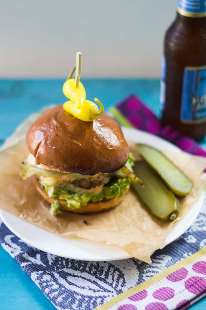 Hatch Chile Burgers - The Little Ferraro Kitchen