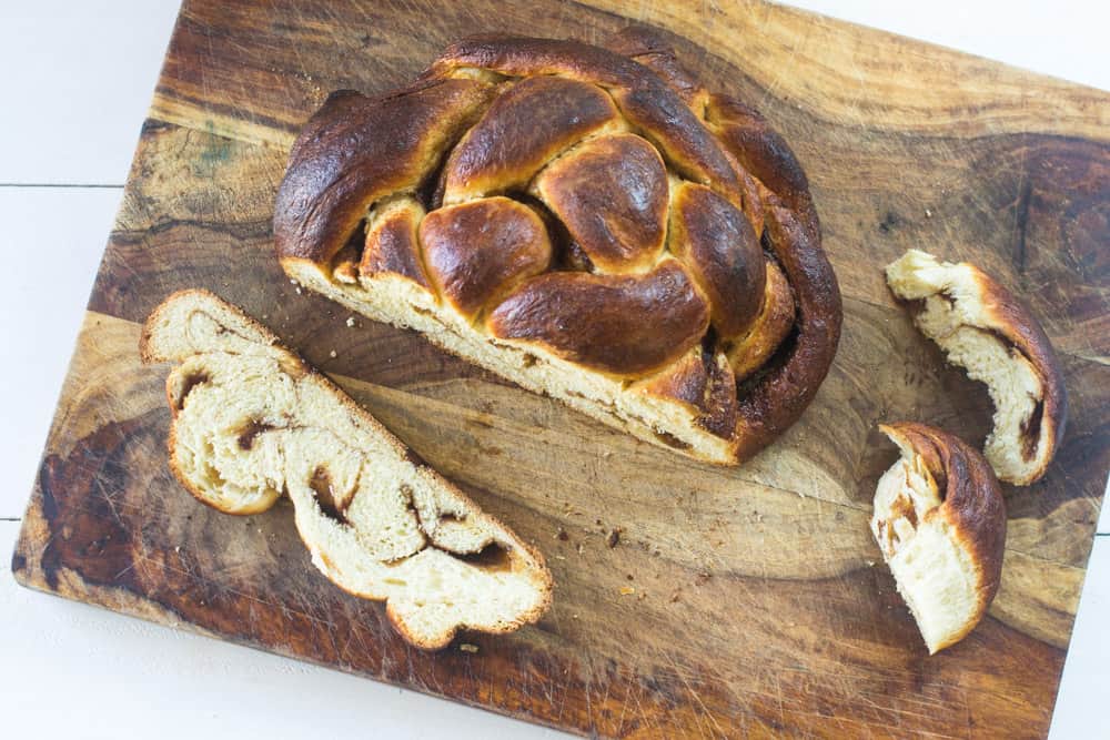 Brown Sugar Cinnamon Swirl Challah - The Little Ferraro Kitchen