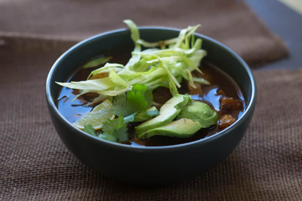 Vegetarian Red Pozole - The Little Ferraro Kitchen
