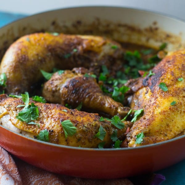 One Pot Sazon Chicken with Black Beans