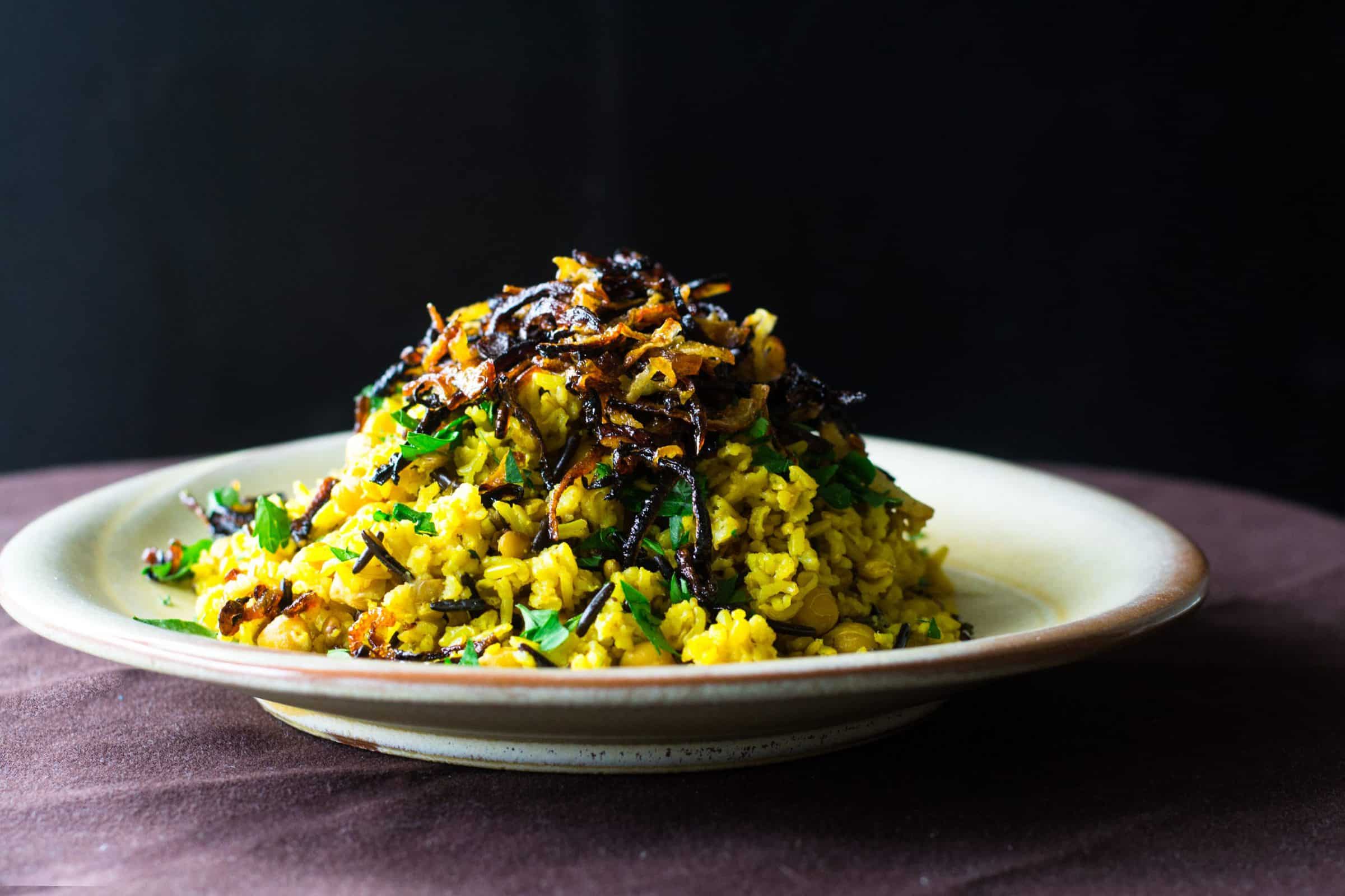 Mujadara with Chickpeas and a Twist