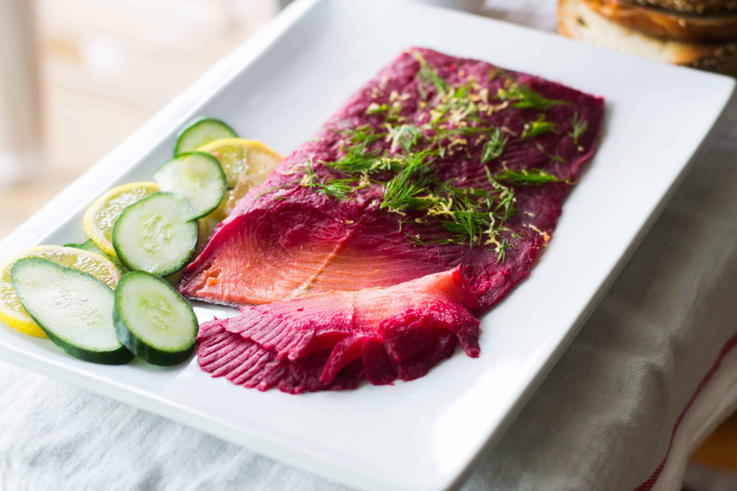 Homemade Beet and Dill Cured Lox