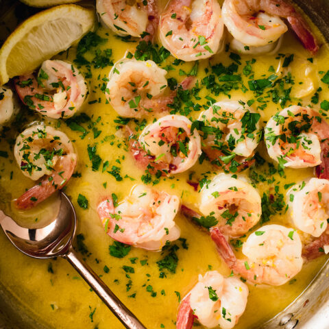 Shrimp Scampi with White Wine and Parmesan - The Little Ferraro Kitchen