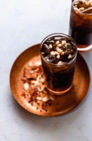 Jallab - A Floral Middle Eastern Drink with Rose Water and Date Molasses