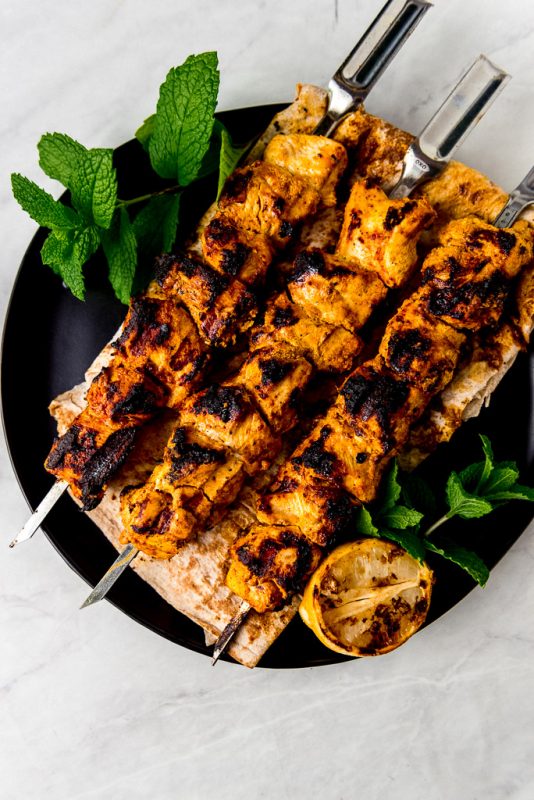 Shish Tawook (Grilled Chicken Skewers) - The Little Ferraro Kitchen