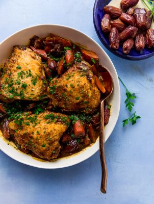 Chicken with Dates and Saffron - The Little Ferraro Kitchen