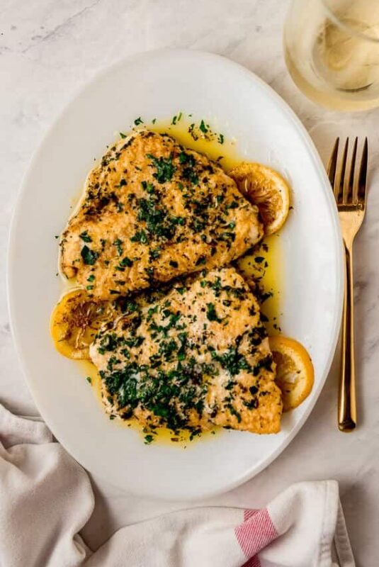 Lemon Butter Lingcod - The Little Ferraro Kitchen