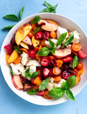 Summer Fruit Caprese Salad