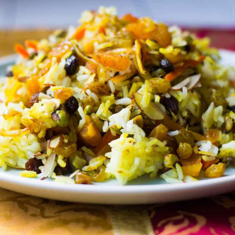 Tahdig- A Persian Rice Dish with Crispy Rice Bottom