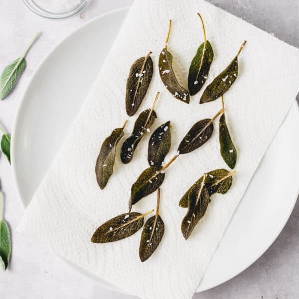Crispy Fried Sage Leaves (Perfect for Butternut Squash Pasta!)