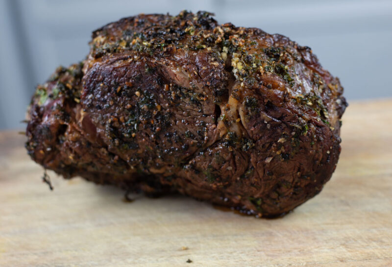 Garlic and Herb Crusted Boneless Rib Roast