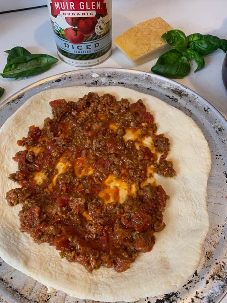 Bolognese Pizza - The Little Ferraro Kitchen