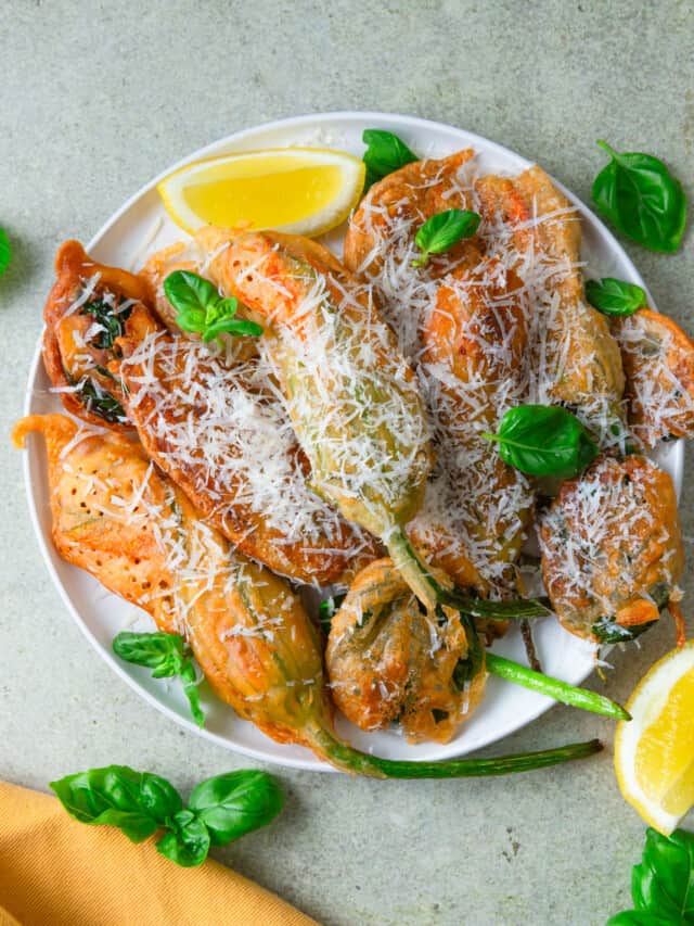 Zucchini Flower Fritters - The Little Ferraro Kitchen