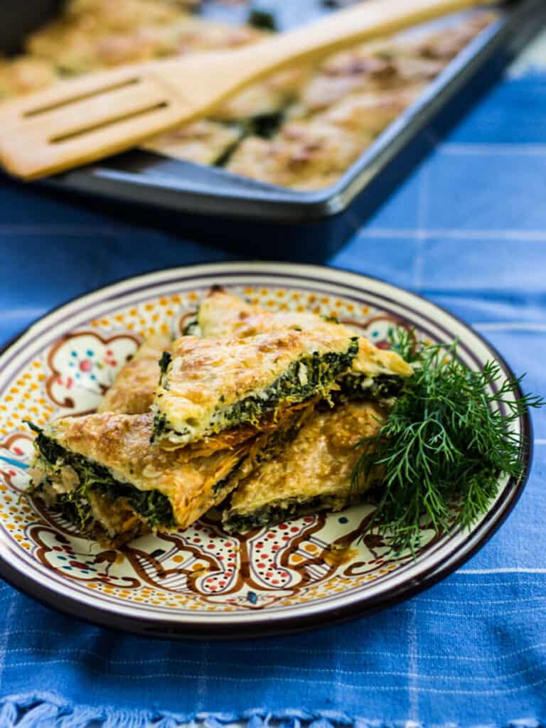 Turkish Borek (Savory Spinach and Feta Pie)