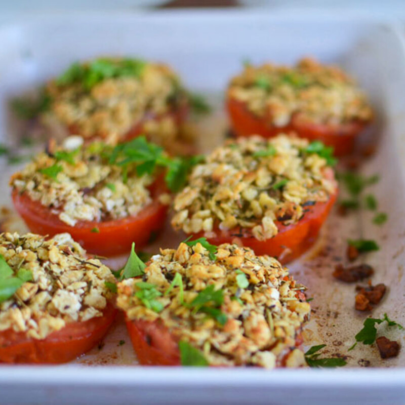 Matzo Stuffed Tomatoes Provencal - The Little Ferraro Kitchen