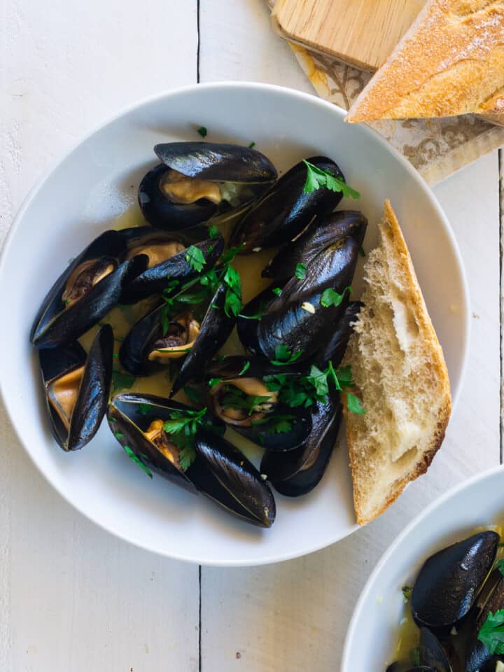 Julia Child's Mussels Marinière - The Little Ferraro Kitchen