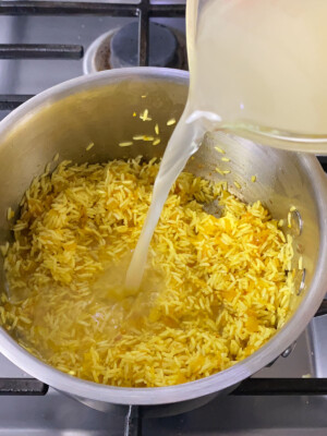Yellow Mediterranean Rice - The Little Ferraro Kitchen