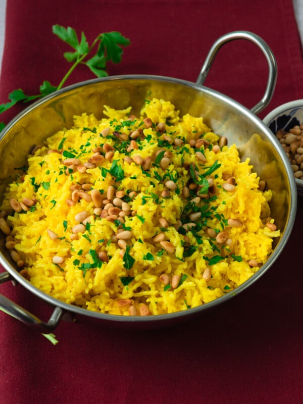 Yellow Mediterranean Rice - The Little Ferraro Kitchen