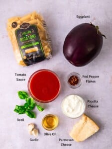 Rigatoni Alla Norma (Eggplant Pasta with Ricotta)