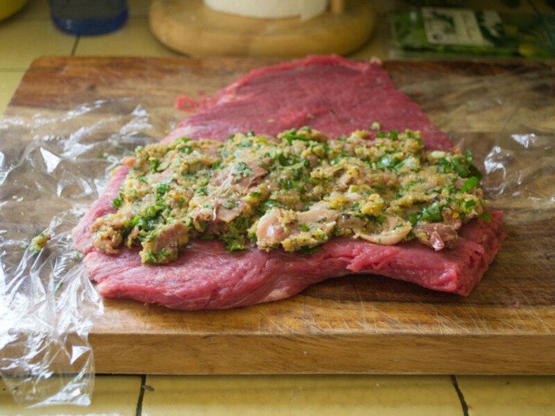 Beef Braciole Recipe with Prosciutto and Parmesan