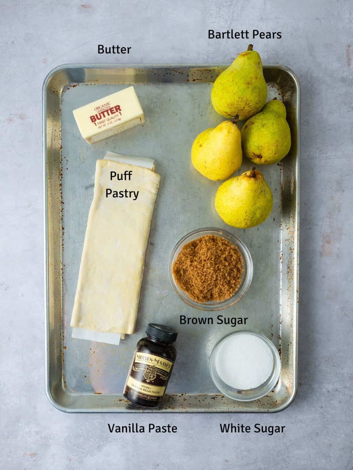 Pear Tart Tatin with Puff Pastry - The Little Ferraro Kitchen