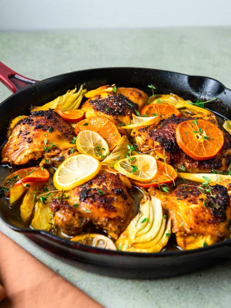 Roast Chicken with Fennel and Citrus - The Little Ferraro Kitchen