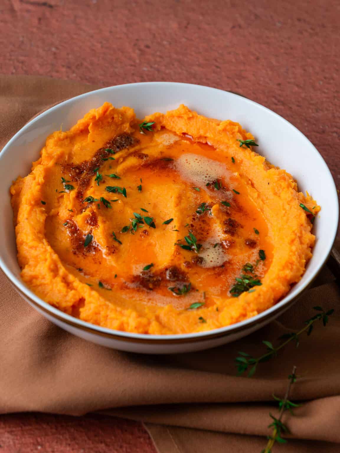 Savory Mashed Sweet Potatoes - The Little Ferraro Kitchen