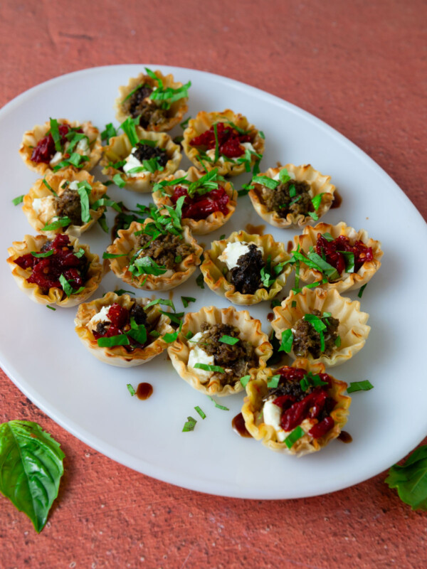 Goat Cheese Stuffed Phyllo Cups - The Little Ferraro Kitchen