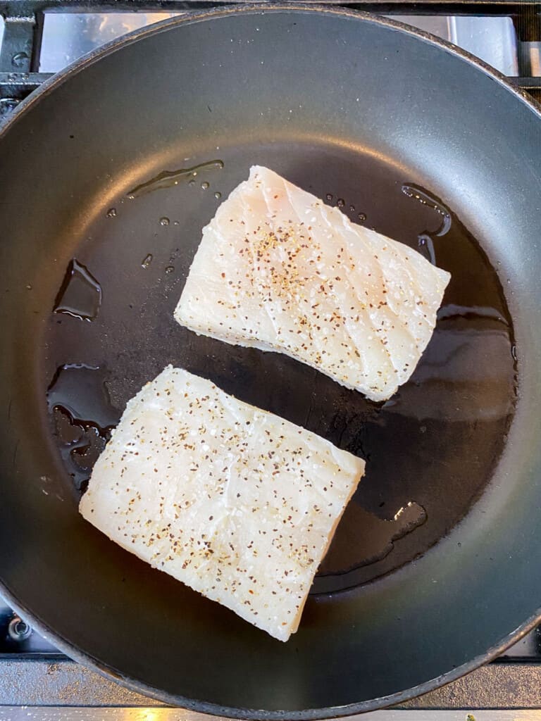 Halibut Piccata - The Little Ferraro Kitchen