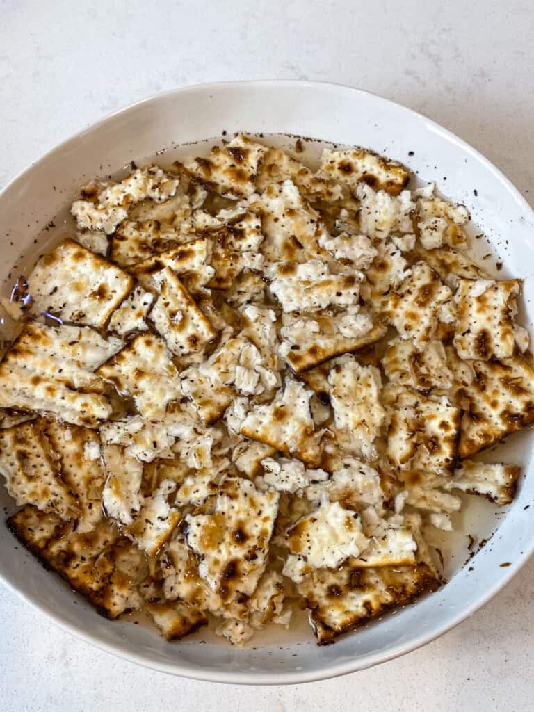 Matzo Brei with Cinnamon Pears - The Little Ferraro Kitchen