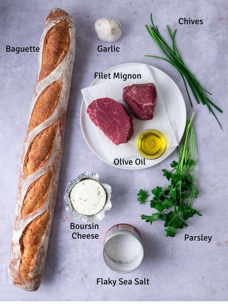 Steak Crostini with Boursin Cheese - The Little Ferraro Kitchen