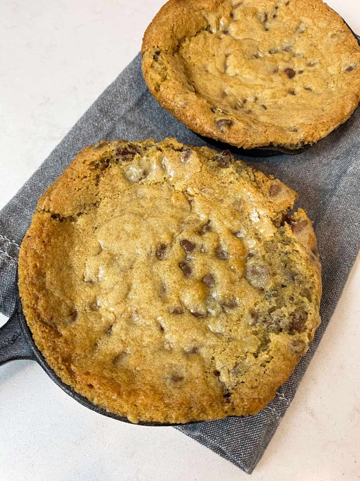 Skillet Chocolate Chip Cookie