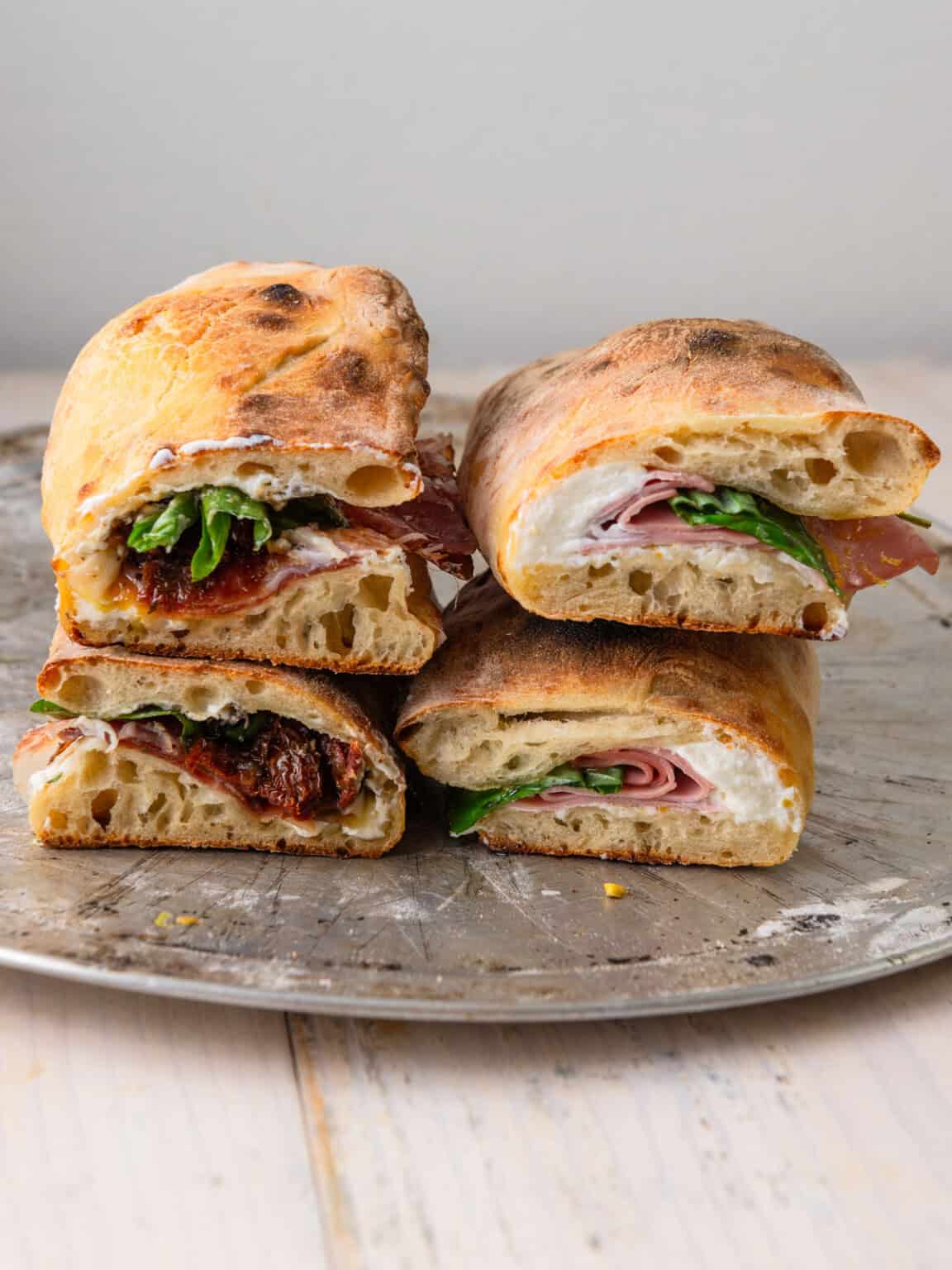 Pizza Sandwich with Ricotta Cheese - The Little Ferraro Kitchen