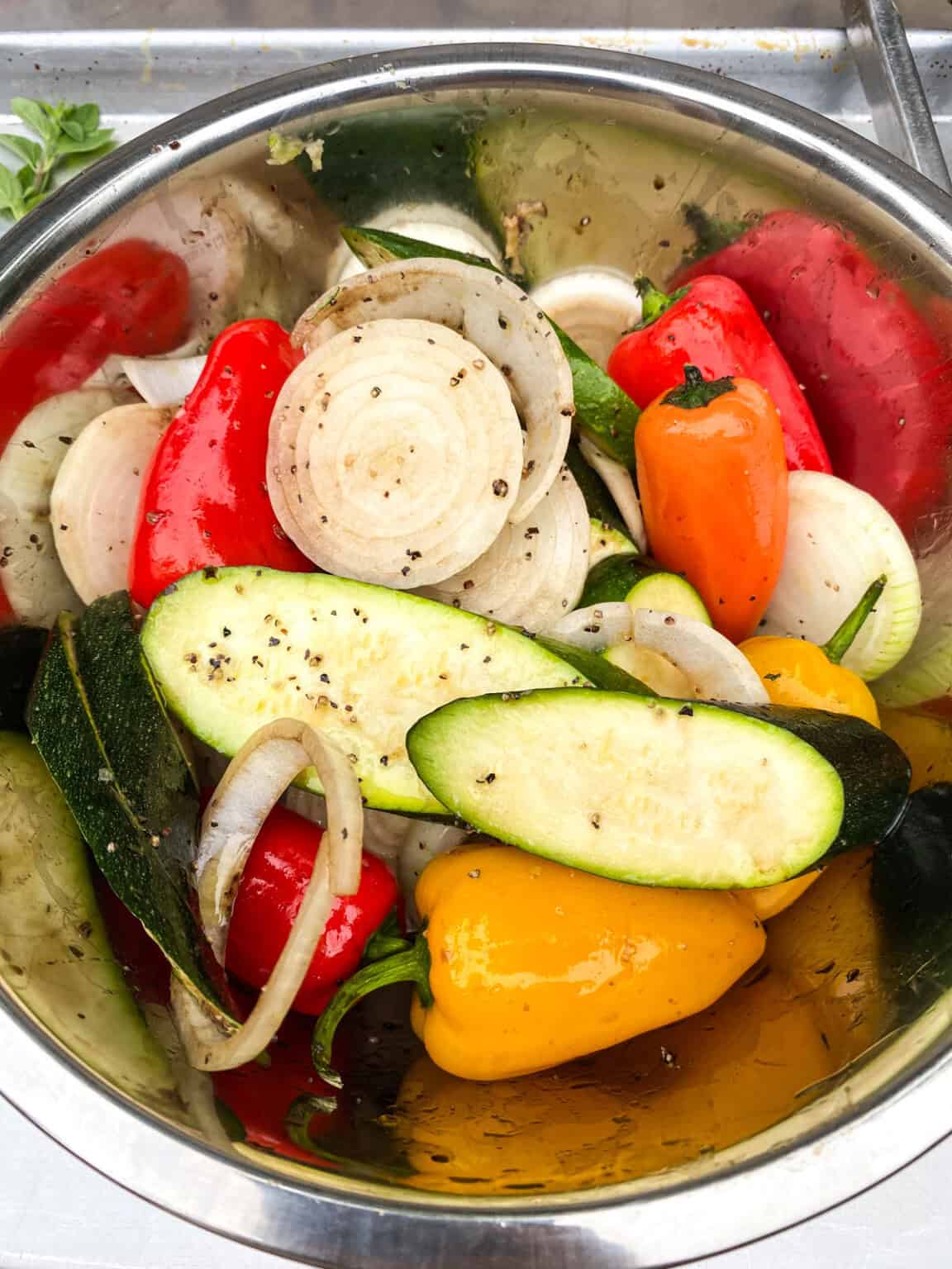 Grilled Flank Steak and Vegetables - The Little Ferraro Kitchen
