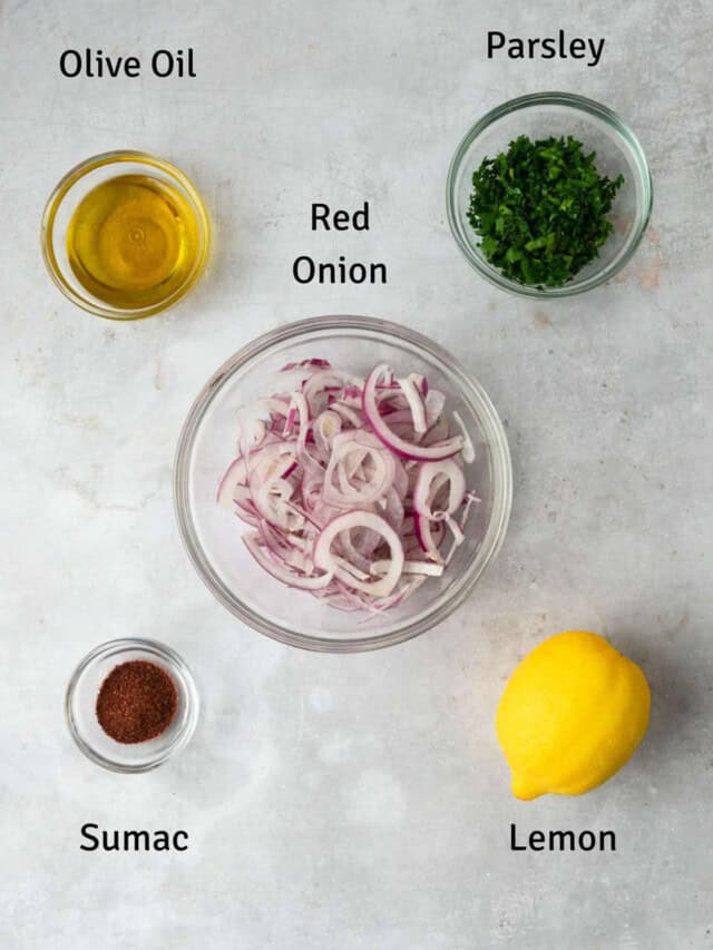 Turkish Sumac Onions - The Little Ferraro Kitchen