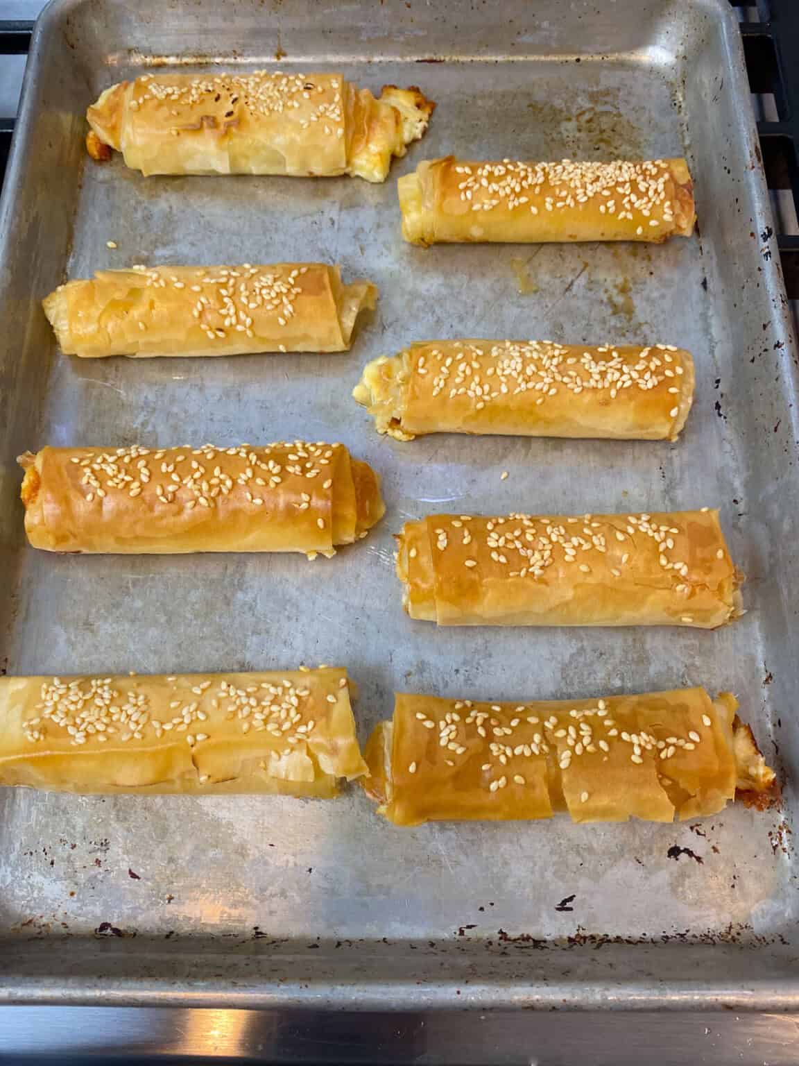 Phyllo Feta Rolls with Honey - The Little Ferraro Kitchen