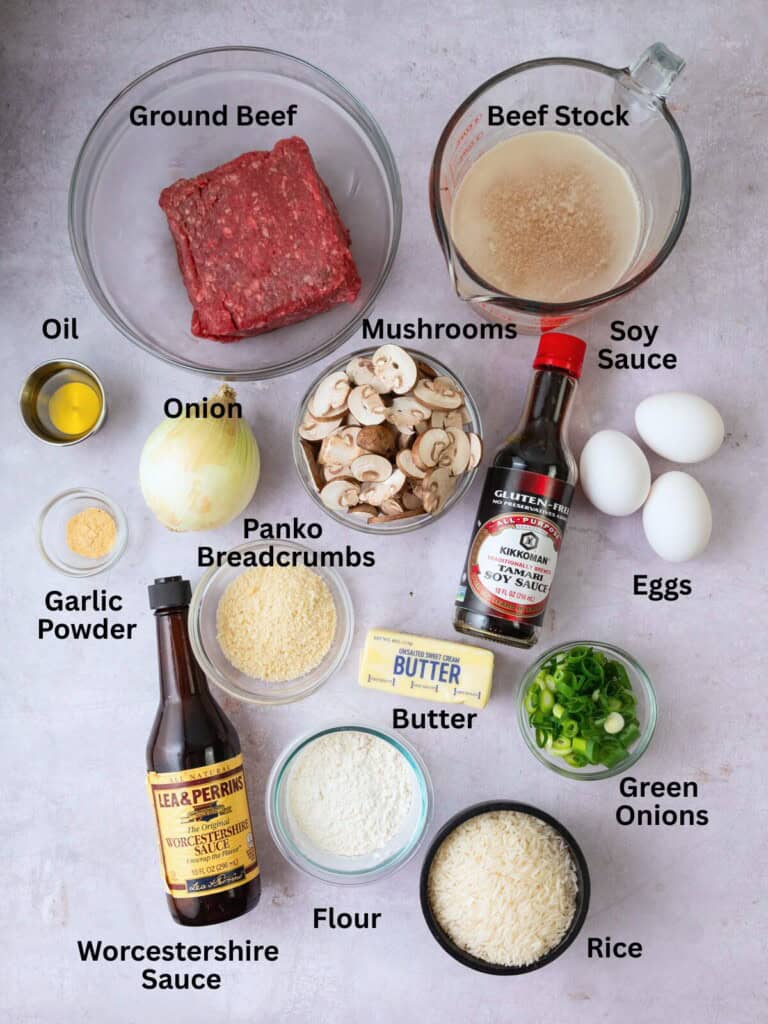 Loco Moco with Mushroom Gravy - The Little Ferraro Kitchen