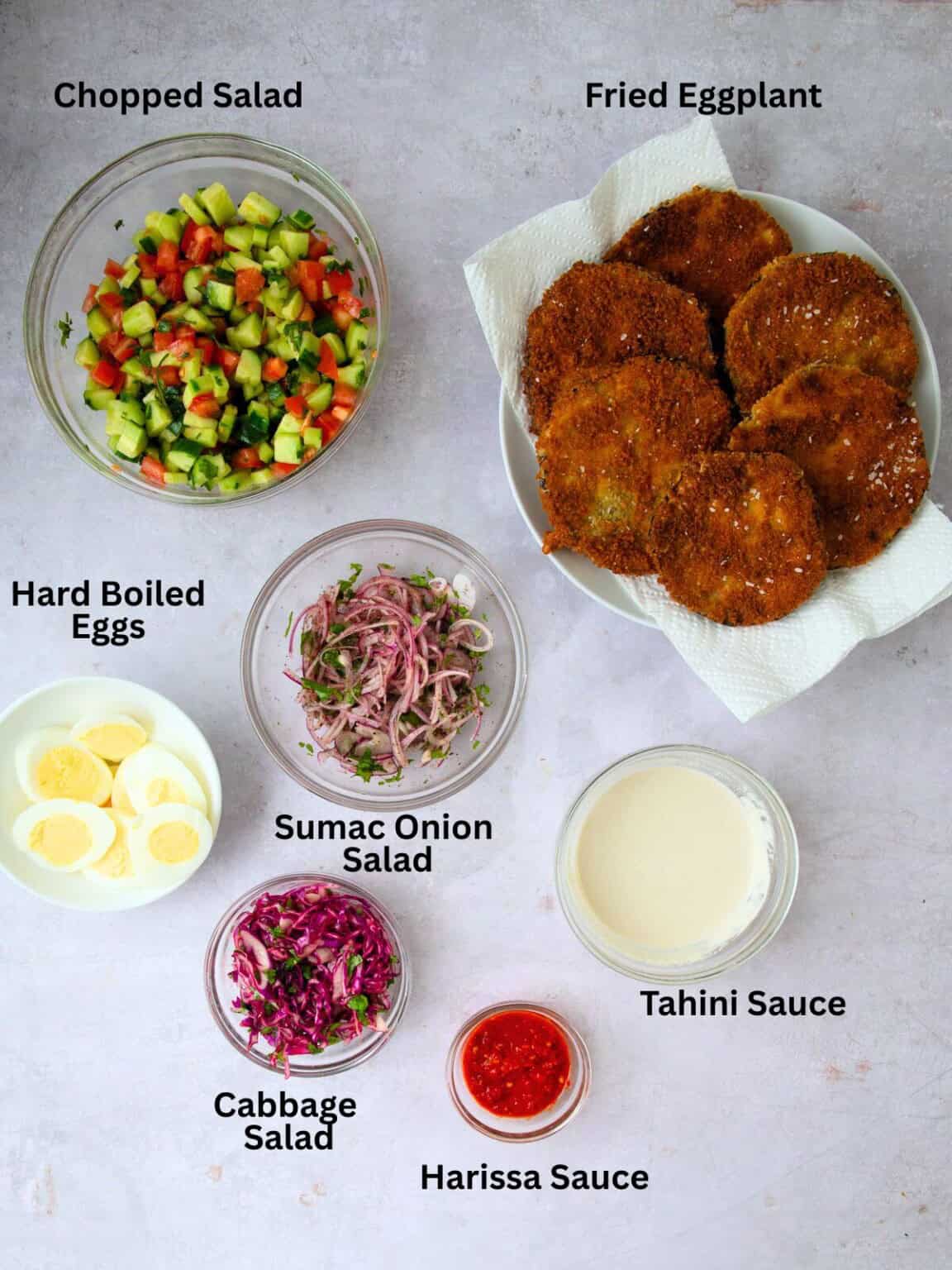 Sabich Sandwich with Fried Eggplant and Tahini - The Little Ferraro Kitchen