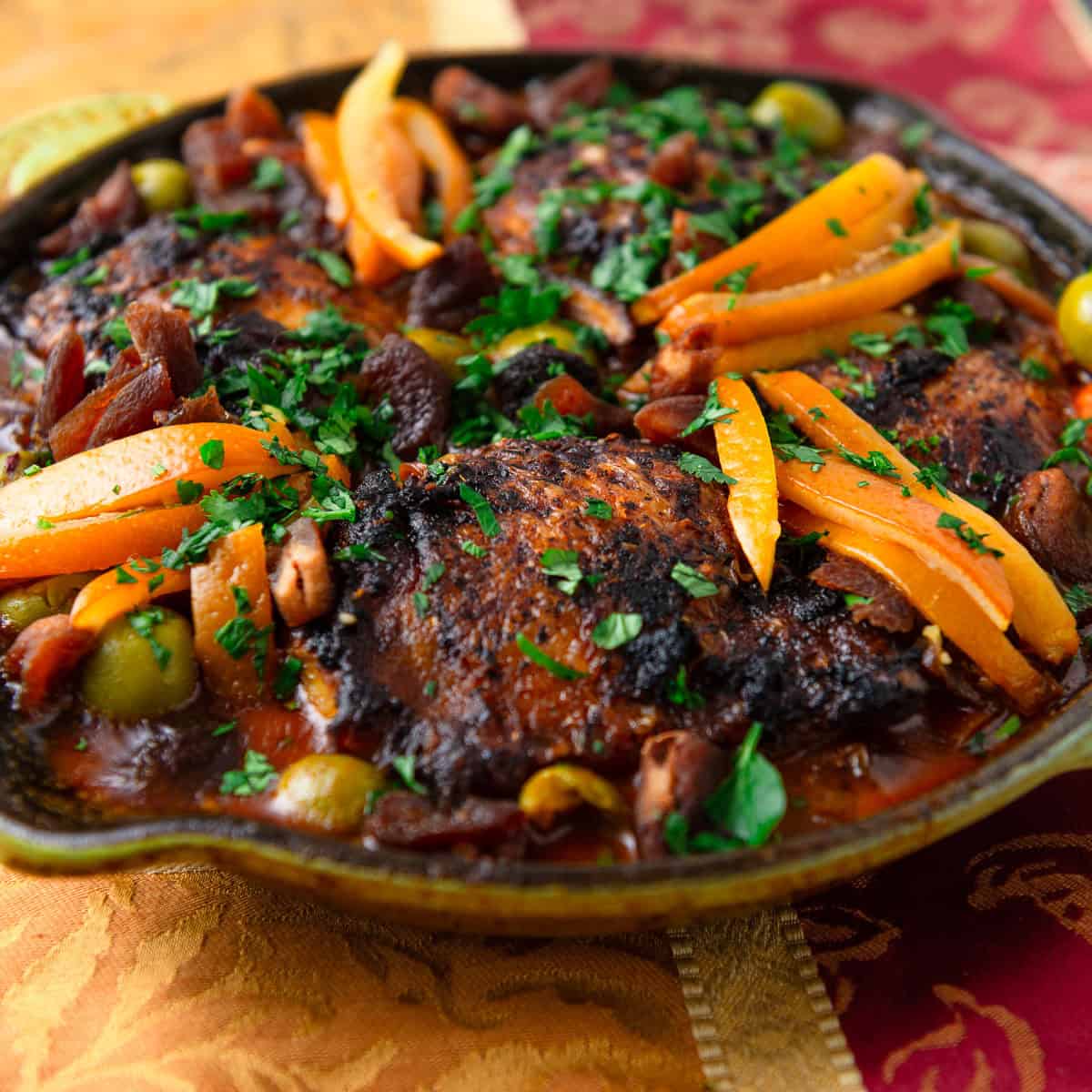 Chicken Tagine with Preserved Lemons and Olives